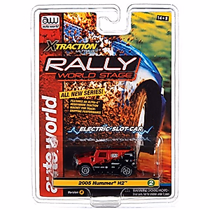 Auto World Xtraction Rally 2005 Hummer H2 (red) HO Scale Slot Car