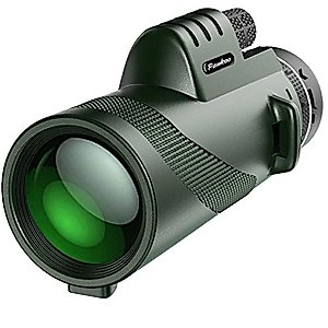 Pankoo 40X60 Monocular High Power Monocular Scope for Bird Watching Traveling Concert Sports Game with Phone Adapter Tripod