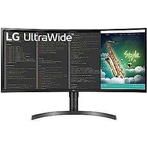 LG 35WN65C-B 35-inch-inch Curved UltraWide QHD HDR Monitor with FreeSync (Renewed)
