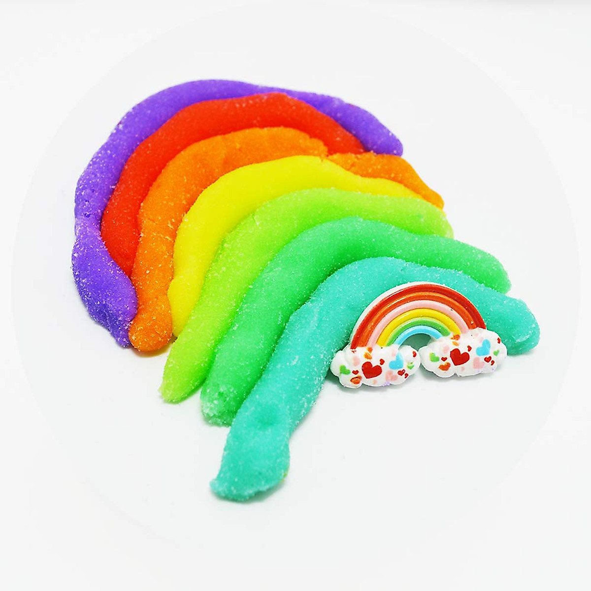 ICHICHI Rainbow Cloud Slime,Non-Sticky and Super Soft Scented Slime,Stress Relief Toy