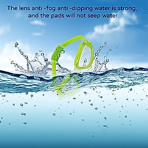 Sinca Kids Goggles for Swimming - Waterproof Fog Anti-UV Youth Swimming Goggles For Children Boys and Girls (Green)