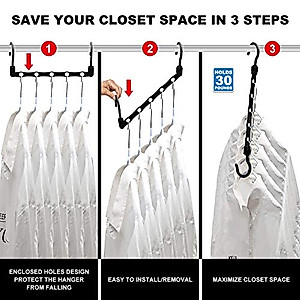 Closet Organizers and Storage,12 Pack Sturdy Closet Organizer Hanger for Heavy Clothes,Upgraded Closet Storage Space Saving Hangers,Magic Closet Organization Clothe Hanger,College Dorm Room Essentials