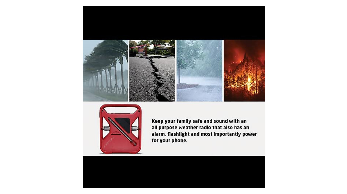 Eton American Red Cross FRX3+ Emergency NOAA Weather Radio - Stay Safe