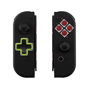 eXtremeRate Classics NES Style Soft Touch Joycon Housing Shell (D-Pad Version) with Full Set Buttons for Nintendo Switch, Replacement Faceplate for Nintendo Switch Dock – Joy-Con Dock NOT Included