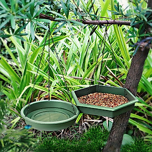 Hanging Bird Bath，Bird Bath - Bird Feeder, 2 in 1 XL Hanging Bird Feeder & Bird Bath for Outside, Hanging Bird Baths for Outdoors