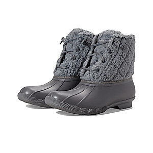 Sperry Women's Winter Boot, Grey/Coin, 10