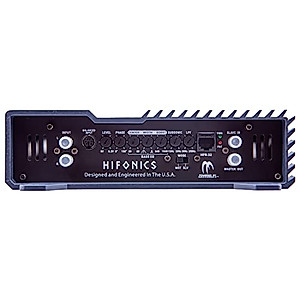 Hifonics BXX6000.1D 6000 Watt RMS 1-Channel Monoblock D Class Amplifier Brutus Car Audio with Red 0 Gauge Installation Kit Bundle,Silver