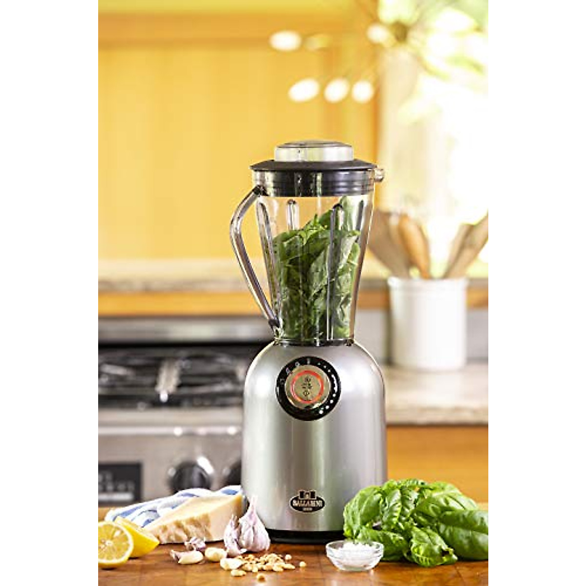 Ballarini Tesoro Countertop Blender - Metallic Grey, Made in Italy
