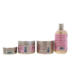 Keracare Hair Product Curl-Essence Moisturizing Bundle Combo Set (JELLY&CREAM&CONDITIONER&EDGE-GEL)