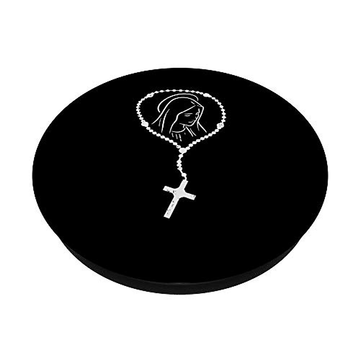 Rosary Virgin Mary God Jesus Faith Religious Catholic Gift PopSockets PopGrip: Swappable Grip for Phones & Tablets