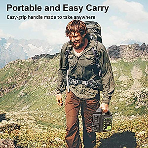 300W Portable Power Station, Portable Solar Generator for Home Use, CPAP Backup Battery Bank with 110V AC Outlet, Camping/Travel/Car Portable Chargers for Emergency