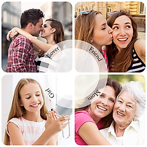 Madeone 925 Sterling Silver 14K Gold Plated Personalized Gem Mother Ring Customized with 3 Heart Birthstone 3 Names and 1 Engraving Meaningful Anniversary Rings Christmas Jewelry Gifts for Women