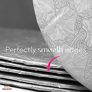 6 inch Silver Round Thin Sturdy Cake Board Drums for Displaying Cakes, 1/4 inch Thick, 6 Count