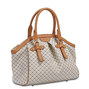 Rioni New Signature (Natural) - Ruched Satchel with Buckle Stn-20252