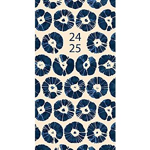 Willow Creek Press Indigo 2-Year January 2024 - December 2025 Monthly Pocket Planner (3.5" x 6.5")