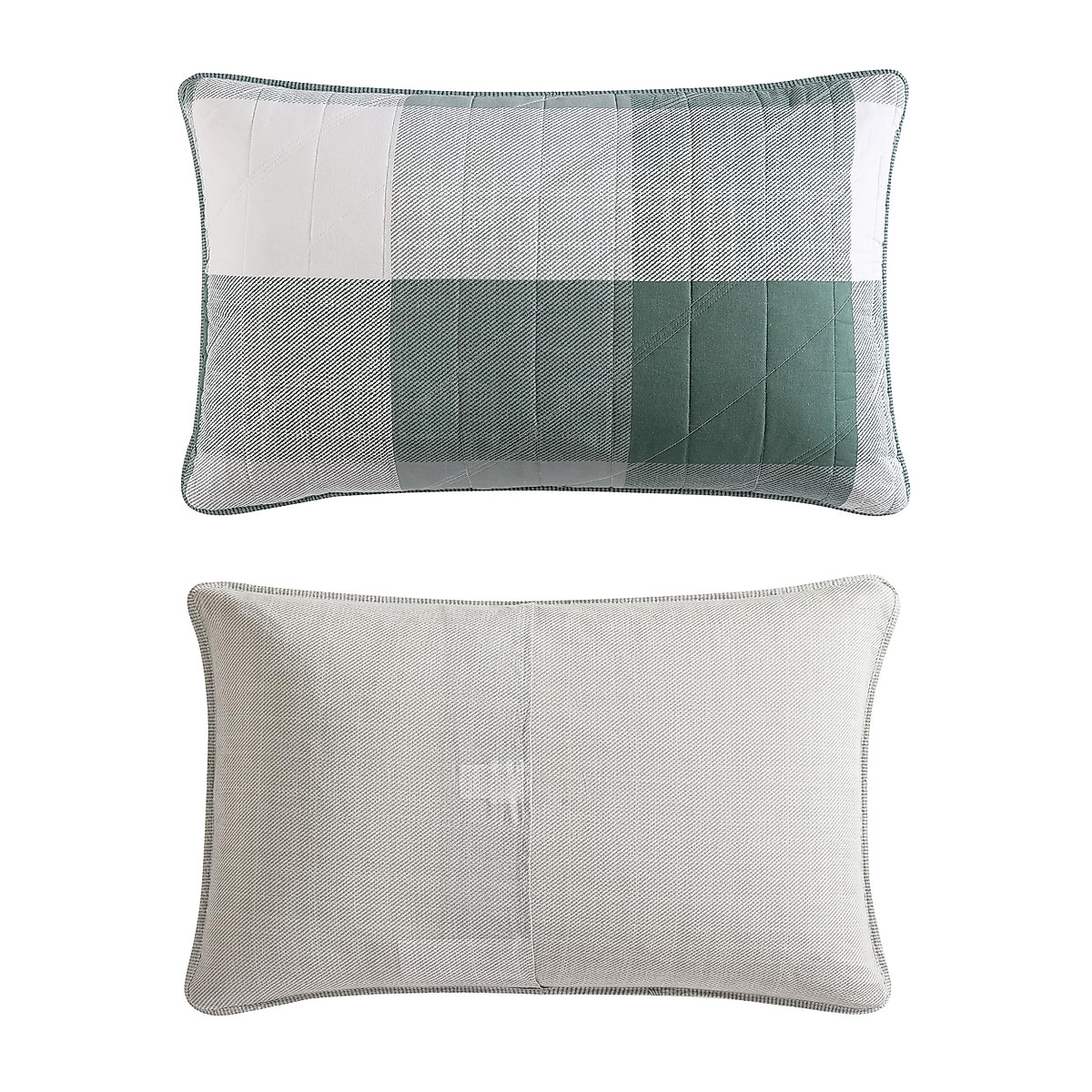 Eddie Bauer - King Quilt Set, Cotton Reversible Bedding with Matching Shams, Medium Weight Home Decor (Boulder Green, King)