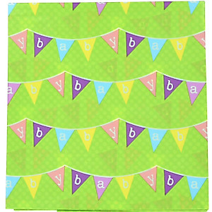 GIANT WRAP BAG: Baby Shower 36 x 44 inch Large present plastic sack. (Style Vary)