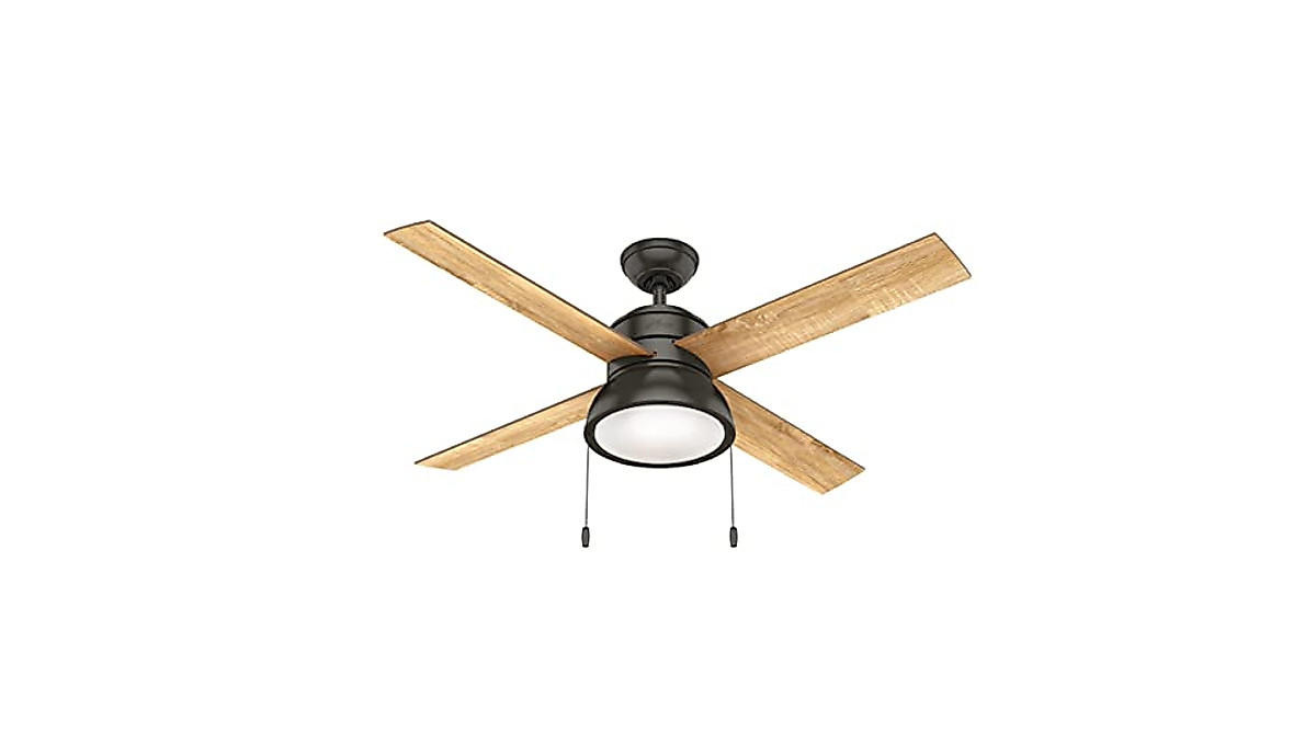Hunter Loki Indoor Ceiling Fan with LED Light and Pull Chain Control