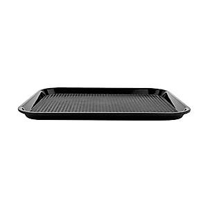 G.E.T. FT-16-BK BPA-Free Cafeteria / Fast Food Tray, 16.25" x 12", Black (Set of 12)