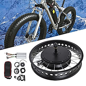 20" Rear Wheel Electric Hub Motor Kit, 20inch 72V 3000W Electric Bike Controller S900 Panel Rear Drive Hub Thumb Throttle Kit for Electric Bike Conversion