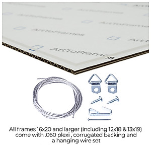 ArtToFrames 10x25 inch Black Picture Frame, 2WOMFRBW72079-10x25