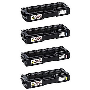 SuppliesMAX Compatible Replacement for Ricoh M-C250FW/M-C250FWB/P-C301W Toner Cartridge Combo Pack (BK/C/M/Y) (Type M-C250H) (40834BCMY)