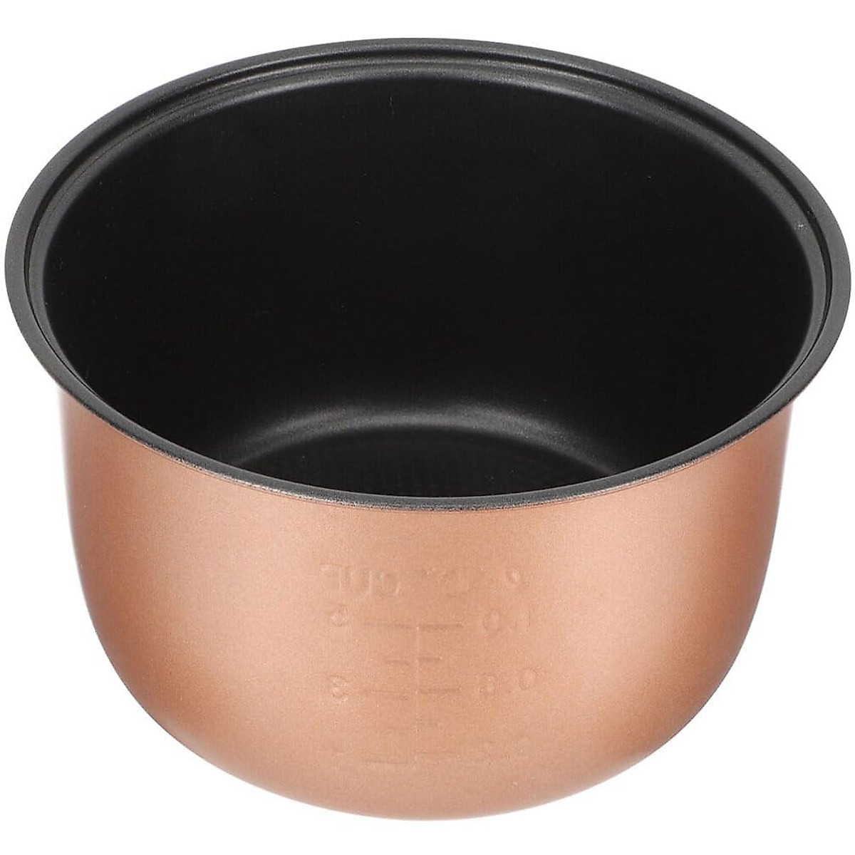 HEMOTON Inner Pot for Instants Pot 3.2-Qt, Polished Surface, Rice Cooker, Nonstick Pot, Replacement Inner Pot, Inner Pot Parts, Alloy Cooking Pot with scale (3L, 8.25"D x 8.25"W x 4.32"H)