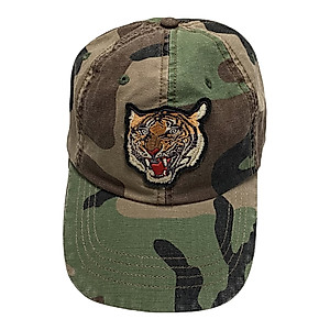 Polo Ralph Lauren Mens Teddy Bear Adjustable Ball Cap Hat (Camo/Tiger)