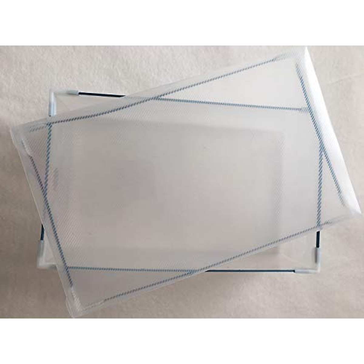 Epetbed 20 Pack Plastic Shoe Size Storage Top Lid Boxes Container for Closet Organizer