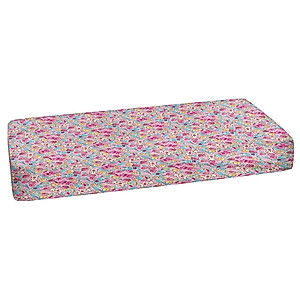 Lyzelre Baby Fitted Crib Sheet,Kawaii Bunnies Ice Cream and Candies Doodle Style Cartoon Drawing Abstract Microfiber Silky Soft Toddler Mattress Sheet Fitted,28"x 52"x 8'',Baby Sheet for Boys Girls