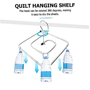 GATHINESS 2pcs Swivel Hanger Quilt Blanket Kids Hangers Folding Clothes Rack Spiral Quilt Rack rotatable Spiral Hanger Clothes Drying Racks Hanging Rack Space-Saving Organizer to Rotate Sock