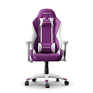 AKRacing California Gaming Chair XS Extra Small, Swivel, Rocker and Seat Height Adjustment Mechanisms with 5/10, Purple