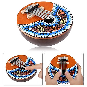 7 Key Thumb Piano Professional Portable Musical African Mbira Instrument for Music Lover