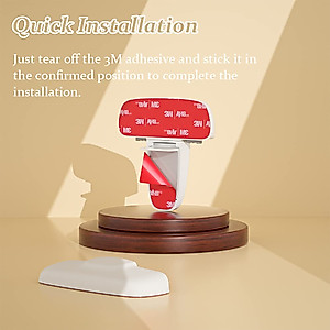 SAFELON 1 Pcs Child Proof Refrigerator Door Lock, Fridge Freezer Latch for Toddlers & Babies, Child & Baby Safety Lock for Single Door Refrigerators, no Tools Need or Drill (White)