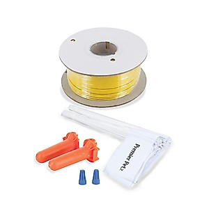 Premier Pet Wire and Flag Expansion Set for In-Ground Fence Systems - 500 Feet of Wire, 50 Flags, Durable and Flexible, Compatible with Most Brands