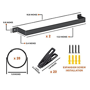 yeavs Hat Rack for Wall Baseball Cap Set of 2, Metal Hat Hanger with Hooks, Wall Mount Cowboy Hat Storage Display Sock Scarf Organizer for Door Closet Entryway Bedroom
