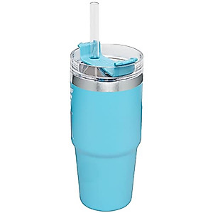 Stanley Adventure Quencher Travel Tumbler for Kids (8 and Above), 14oz, Stan the Bear Stainless Steel Insulated Tumbler with Lid and Straw