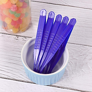 Healifty Plastic Craft Tweezers Disposable Tweezers 20pcs (Blue)