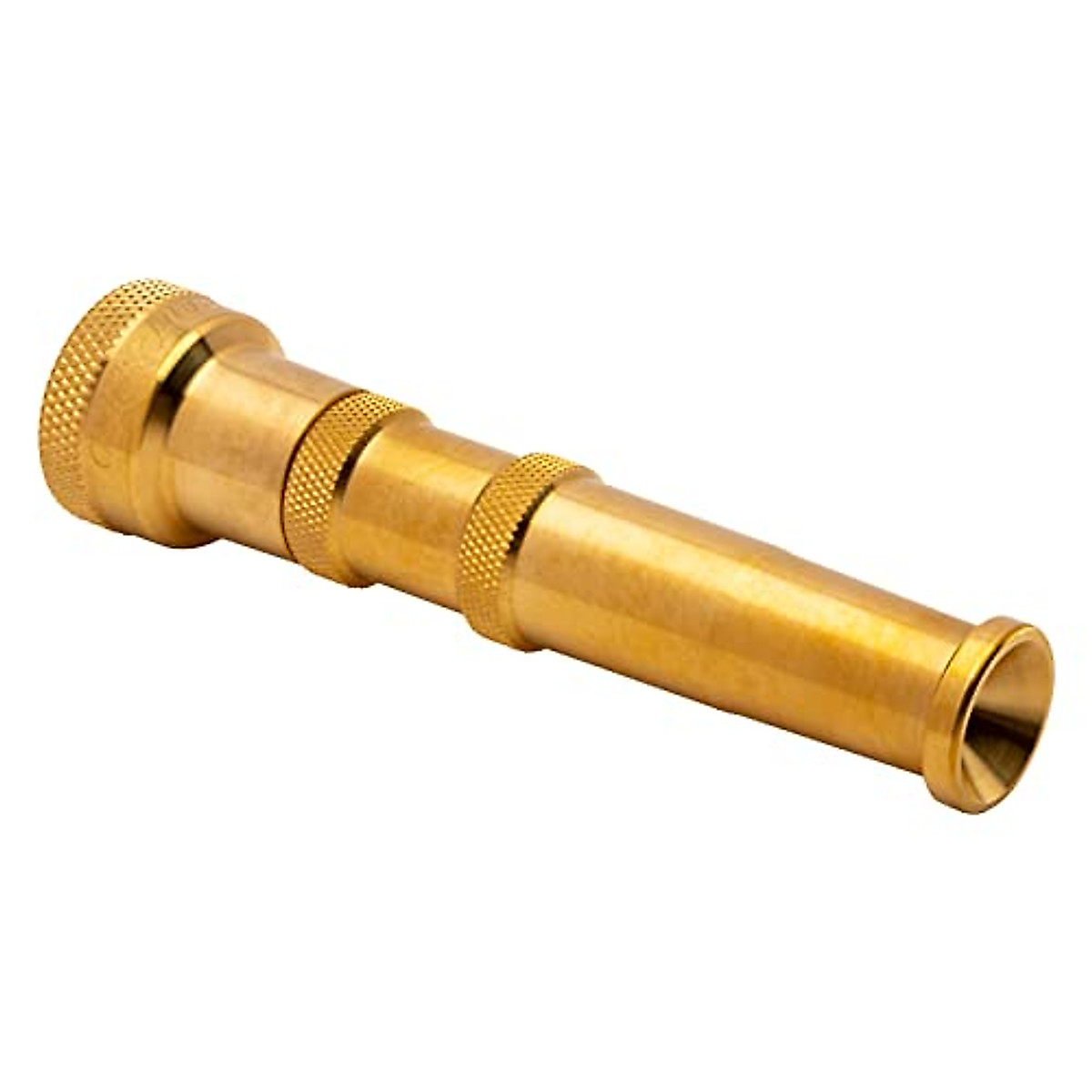 Rain Bird HENZLB5ADJ 5" Solid Brass Garden Hose End Water Nozzle, Lead-Free, Twist Adjustable Spray