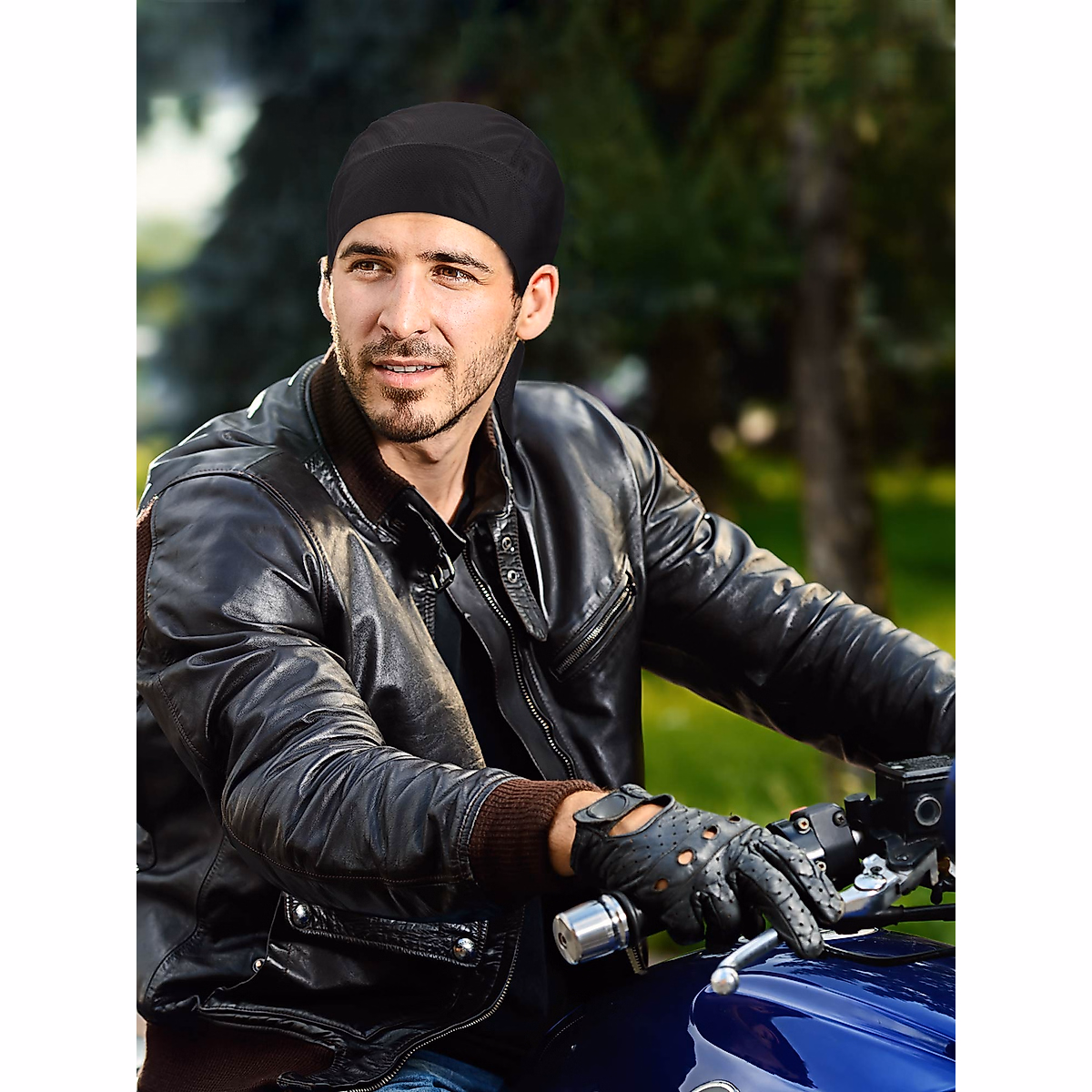 6 Pieces Sweat Wicking Beanie Cap Helmet Liner Skull Cap Breathable Cycling Head Wrap for Women Men Outdoor Activities (Classic Colors)