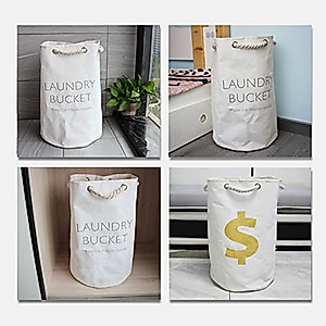 AOKID Collapsible Laundry Baskets with Drawstring Handles, Large Capacity Laundry Hamper Lightweight Storage Basket for Bedroom Bathroom A