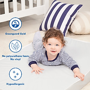 DaVinci Complete Slumber MINI Crib Mattress, Firm support, Lightweight, Waterproof, Greenguard Gold Certified