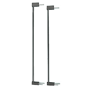 Qdos Safety Designer Gate Extensions for Crystal and Spectrum Pressure Mount Baby Gates | Slate | Allows for use in wider door openings - Each Extension adds 2.75" to the gate - Includes 2 Extensions