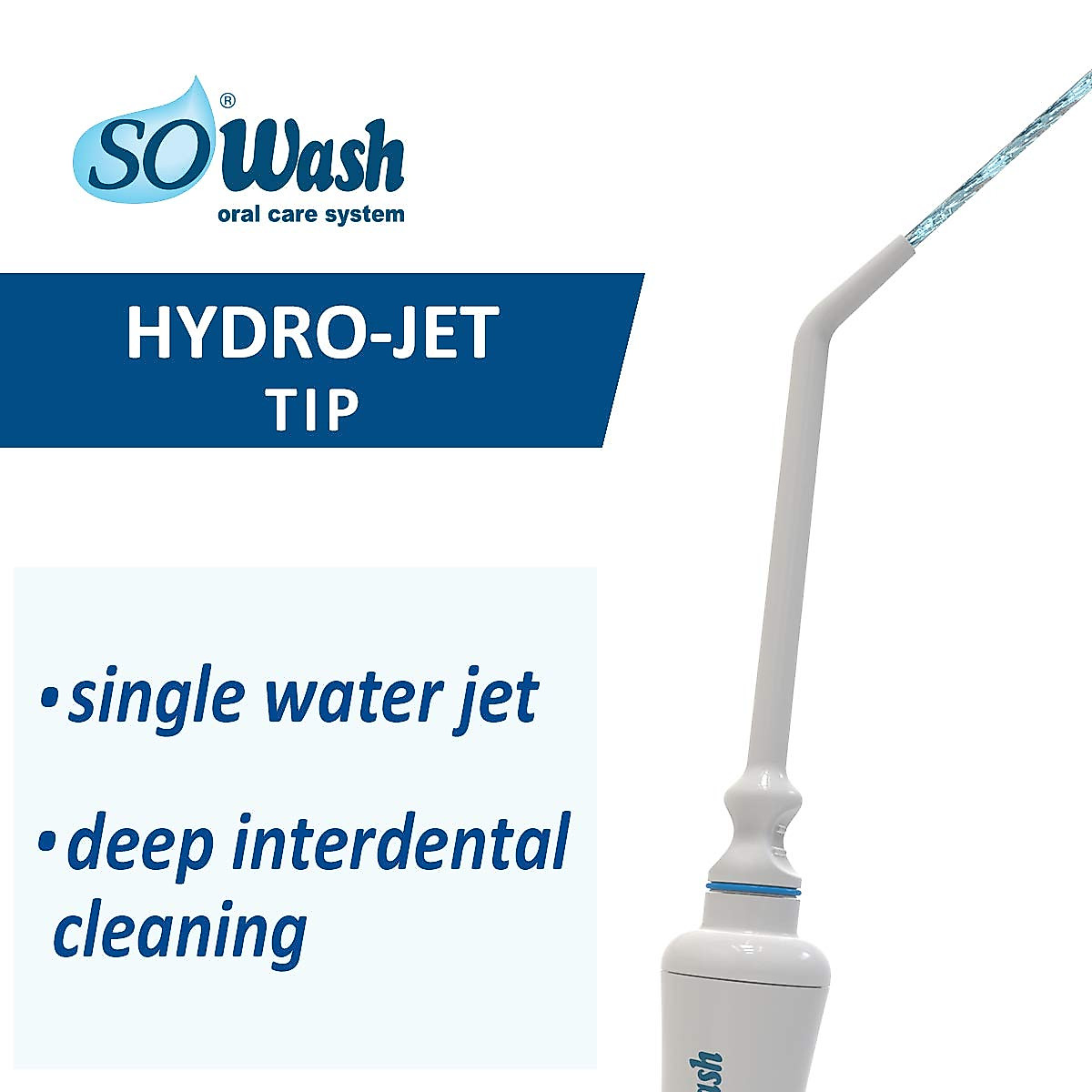 Water Flosser SOWASH WATERJET, Faucet Oral Irrigator Dental Water Floss, It Connects Directly to The Faucet, Non-Electric Dental Irrigator, Italian Product