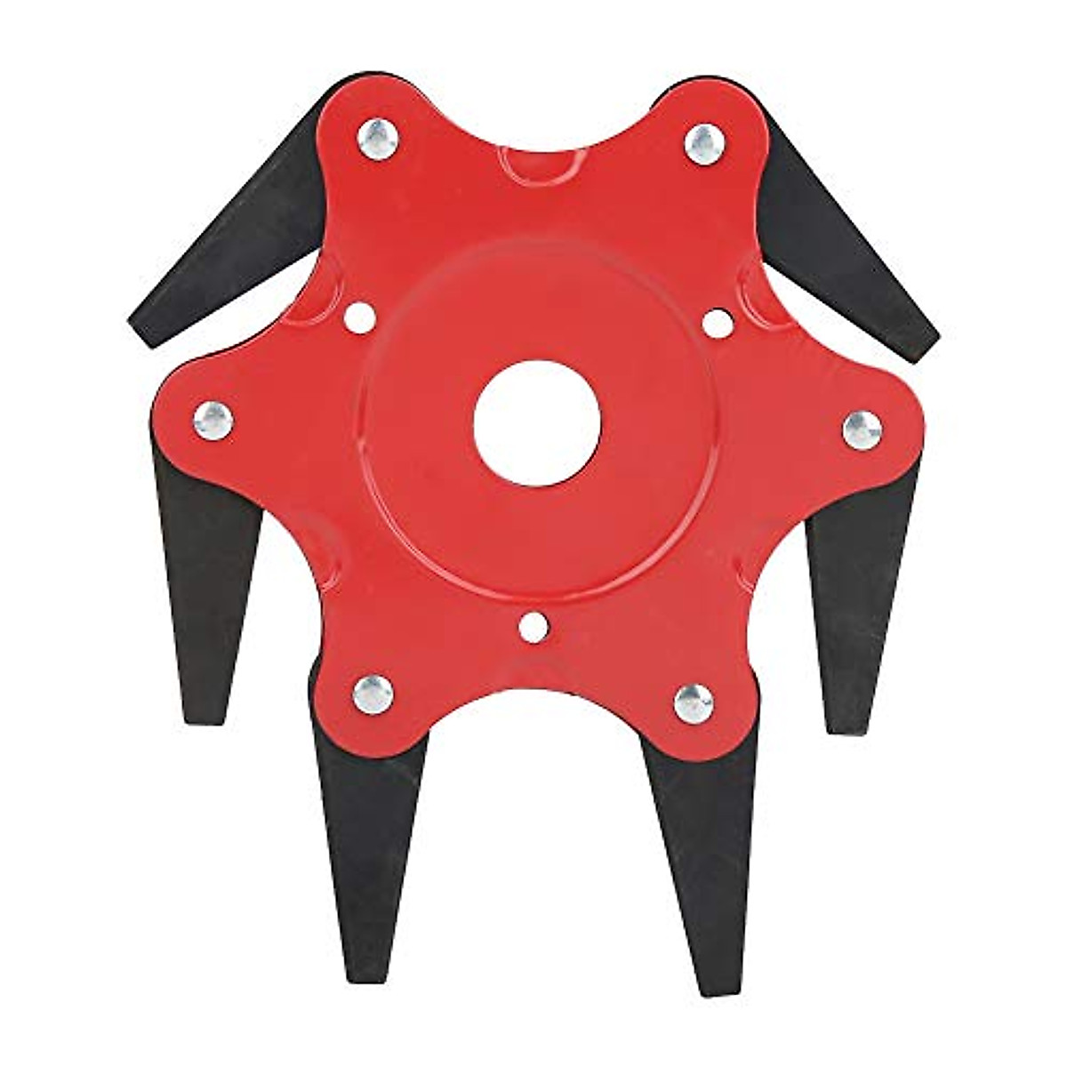 Trimmer Head Lawn Mower Head Accessories, 6 Teeth Trimmer Head Garden Tool Brush Cutter Cutting Head Blade Razors Lawn Mower Garden Grass Eater Brush Cutter (Red)