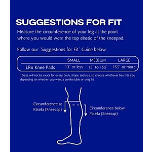 Mizuno LR6 Volleyball Kneepad, White, Medium