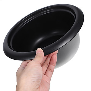 MAGICLULU Small Rice Cooker Liner 1.58-Qt Cooking Pot Liner Replacement Mini Non-stick Rice Cooker Pots for Rice Cooker 8.25 x 8.25 x 3.54Inch Black