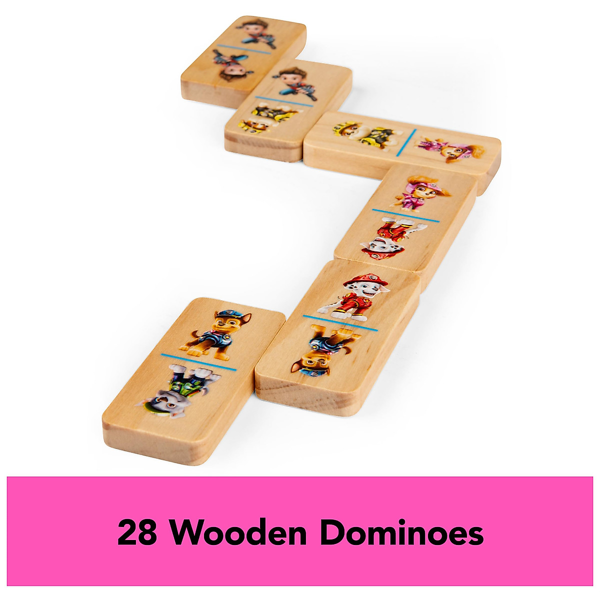 PAW Patrol: The Movie, 4-Game Adventure City Pack Memory Match, Pop-Up, Wooden Dominoes, & Lookout Games, PAW Patrol Toys for Kids Ages 4 and up