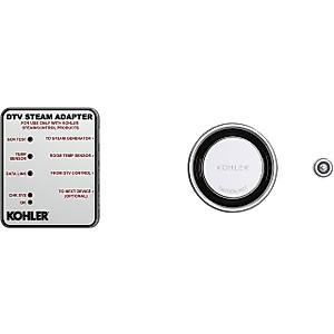 KOHLER K-5548-K1-CP 5548-K1-CP DTV+ STEAM ADAPTER KIT, SINGLE, Polished Chrome