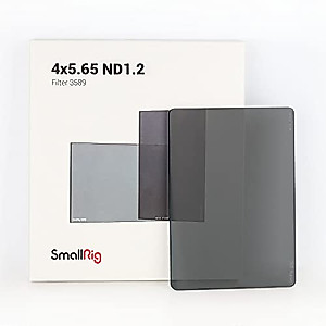 SmallRig 4 x 5.65 ND1.2 Filter (4 Stops), 4mm Thick Square Neutral Density Density Filter, with Multi-Layer Coatings Schott B270 Optical Glass, Fits for Matte Box – 3589